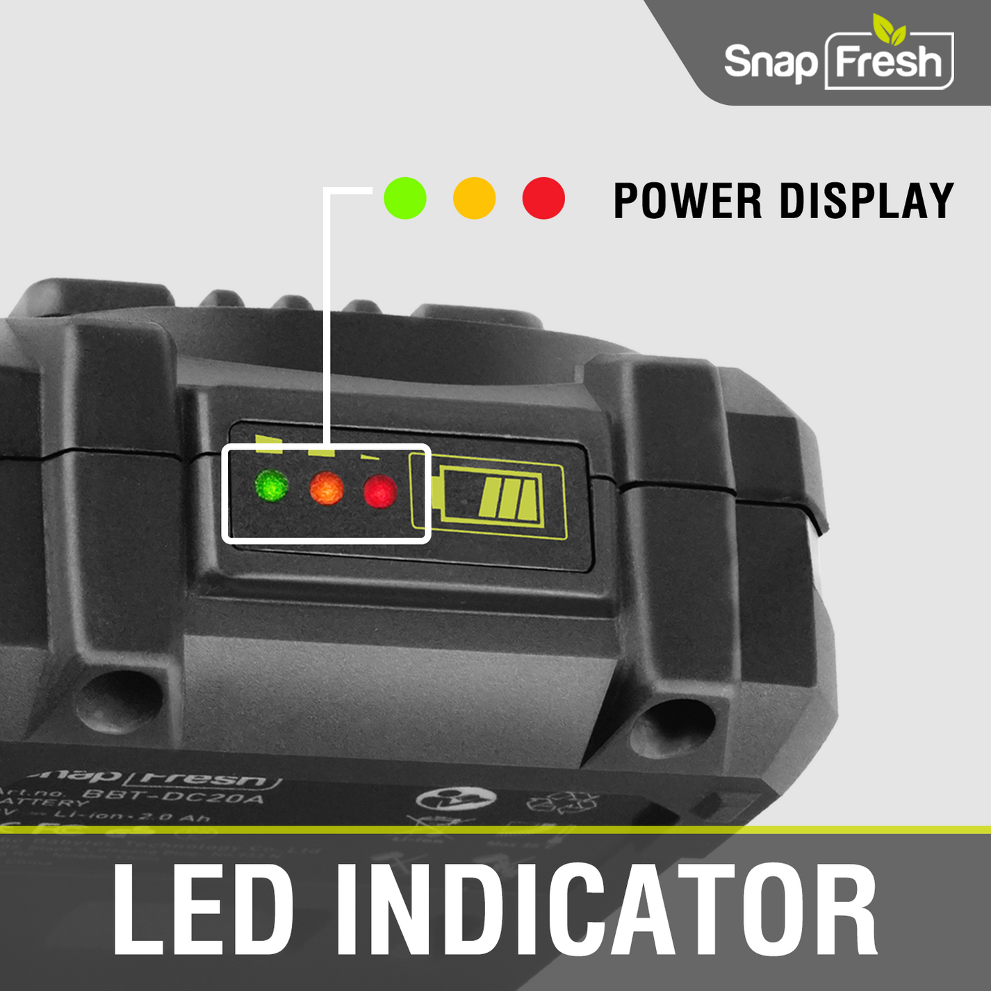 20V Lithium-ion Battery Pack - SnapFresh – SnapFresh_WINBAY US INC