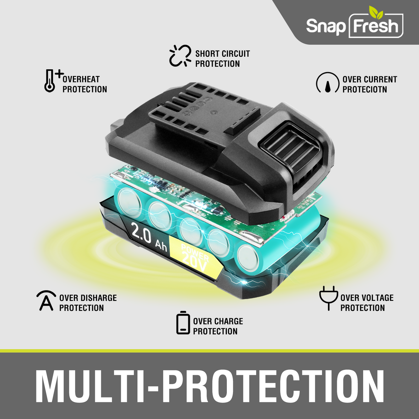 20V Lithium-ion Battery Pack - SnapFresh – SnapFresh_WINBAY US INC