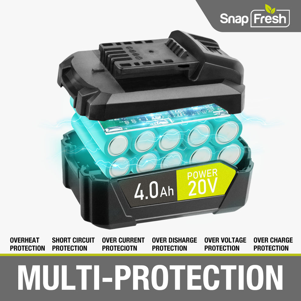 20V Lithium-ion 4.0Ah Battery Pack (BBT-DC40A) – SnapFresh_WINBAY US INC